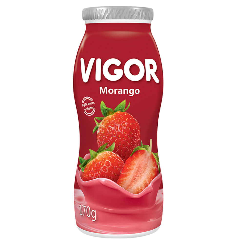 Iogurte Vigor Líquido Morango 170g Paulistão Atacadista