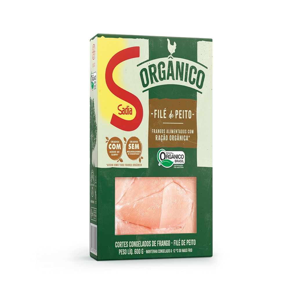 Filé De Frango Sadia Organico 600g - Paulistão Atacadista