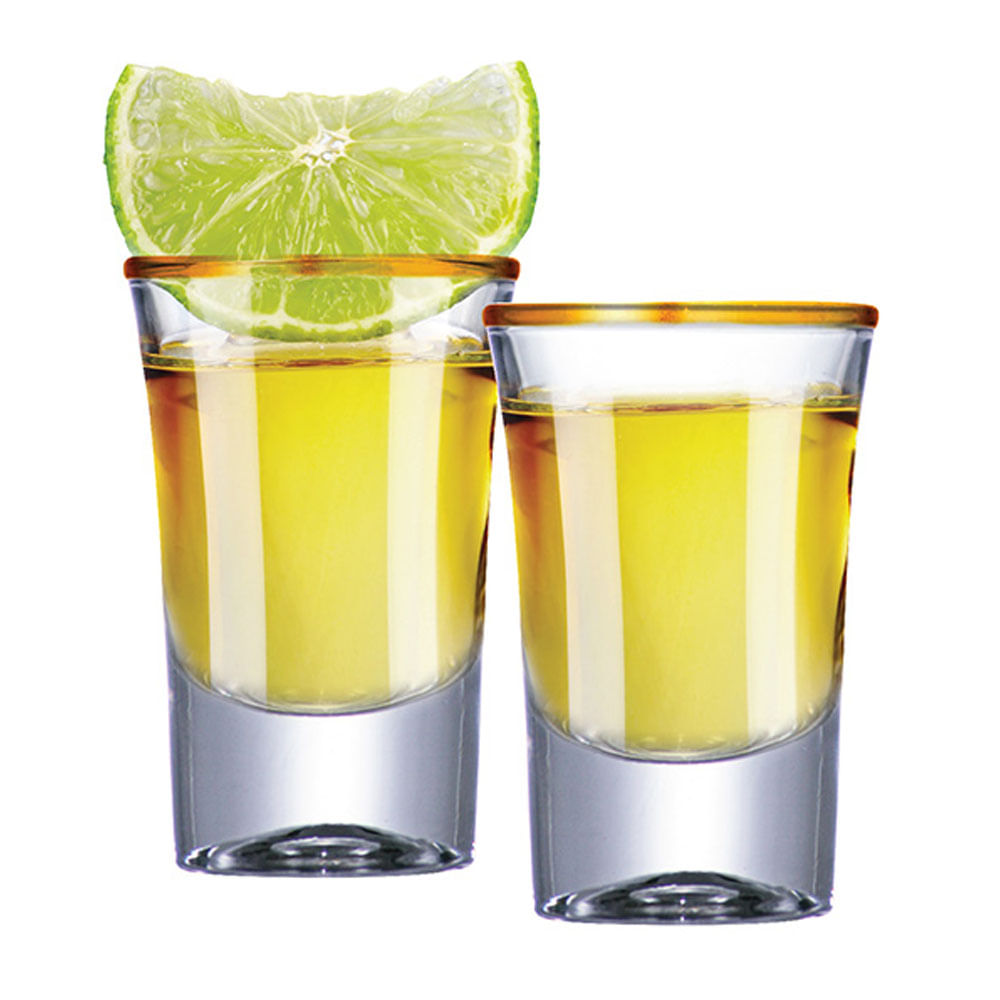 Copo Shot Filete Dourado