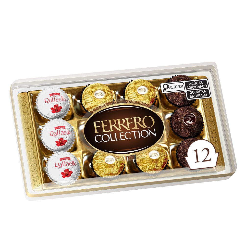 Bombom Ferrero Collection Com 12 Unidades 134g