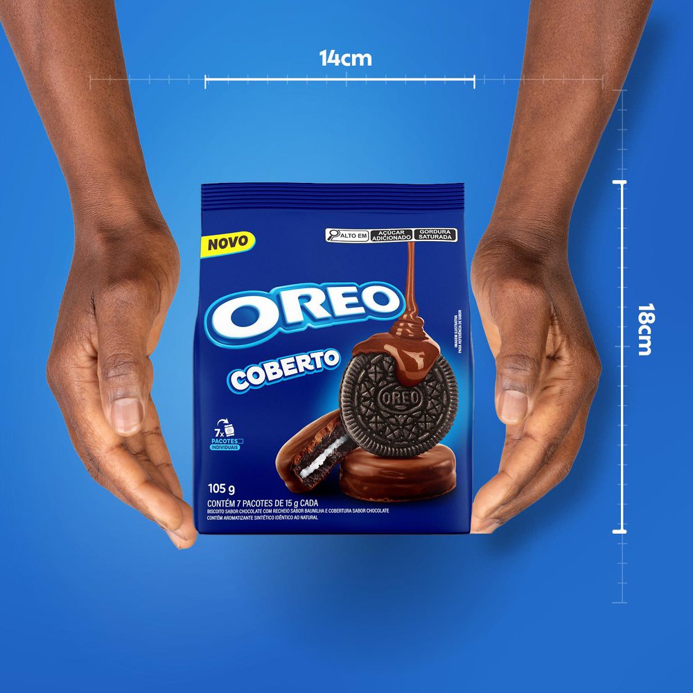 Biscoito Recheado Oreo Coberto com Chocolate 105G