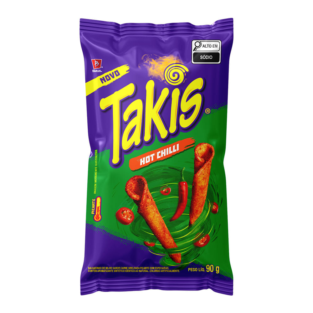 Snack Takis 90g Hot Chilli - Paulistão Atacadista