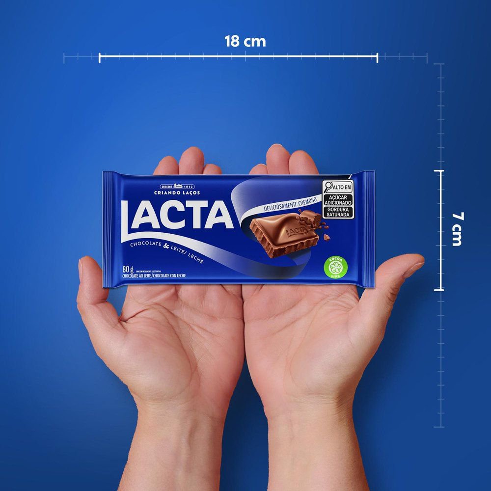 Chocolate Lacta Leite Tablete 80g