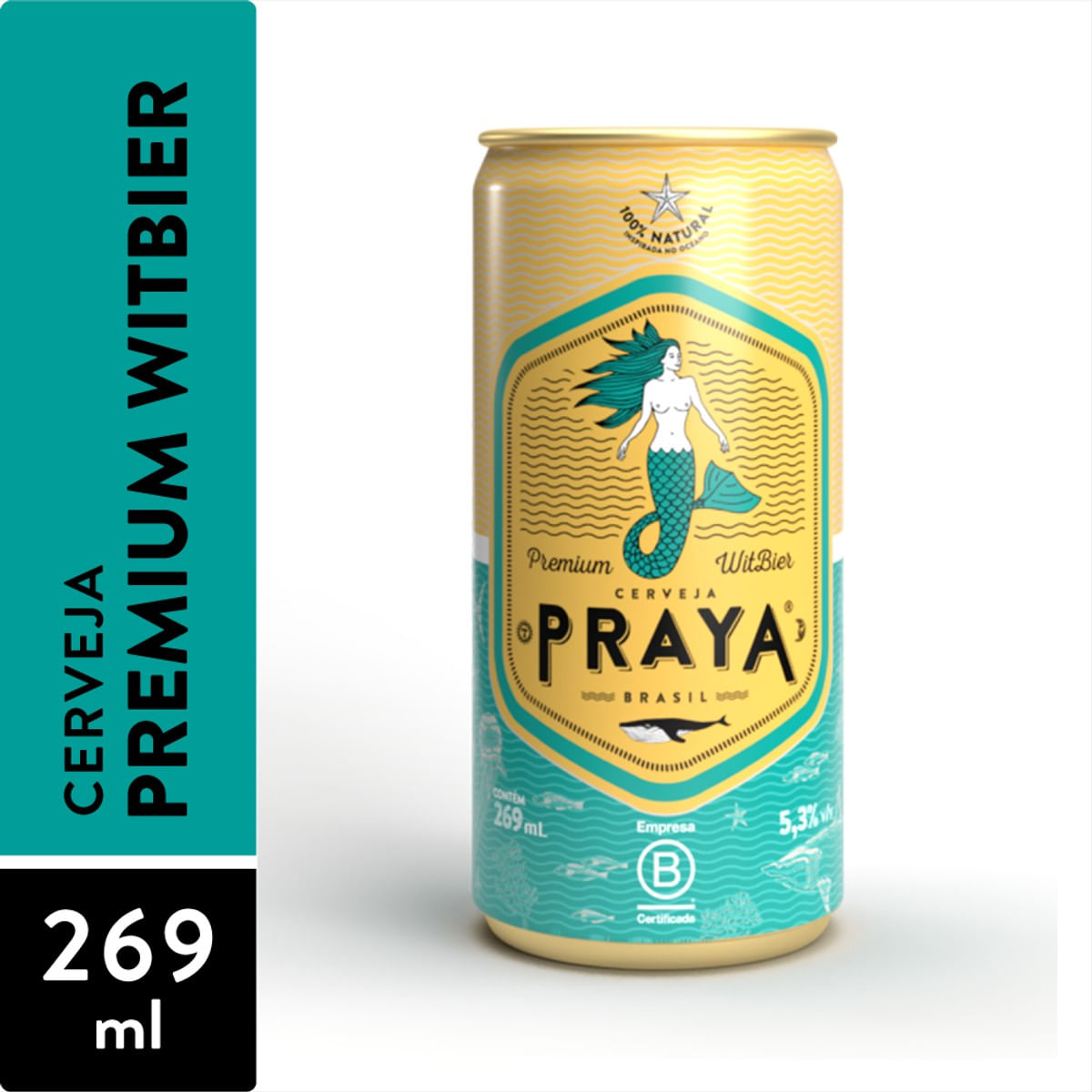 Cerveja Praya Clássica 269ml Lata