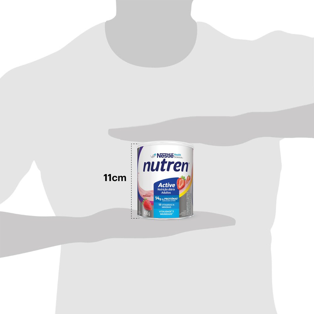 Complemento Alimentar Nutren Active Morango 400g