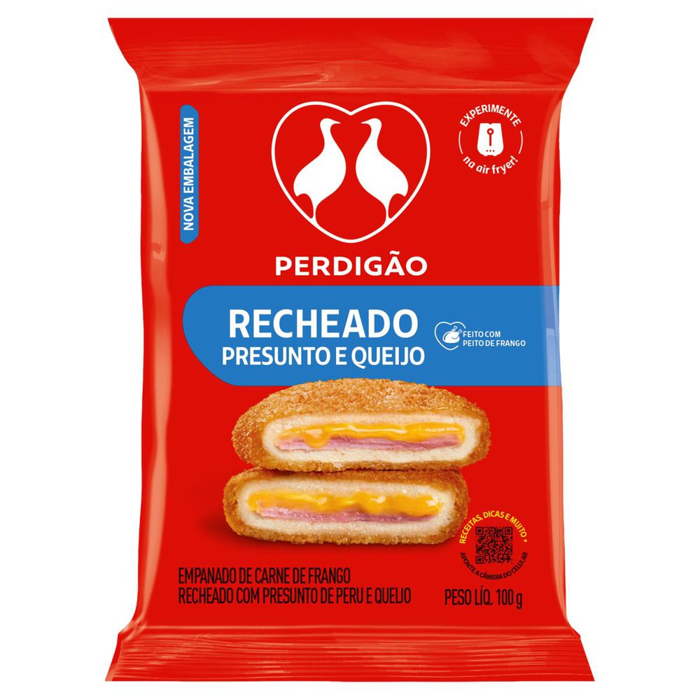 Steak Frango Perdigao 100g Recheado Presunto Peru E Queijo